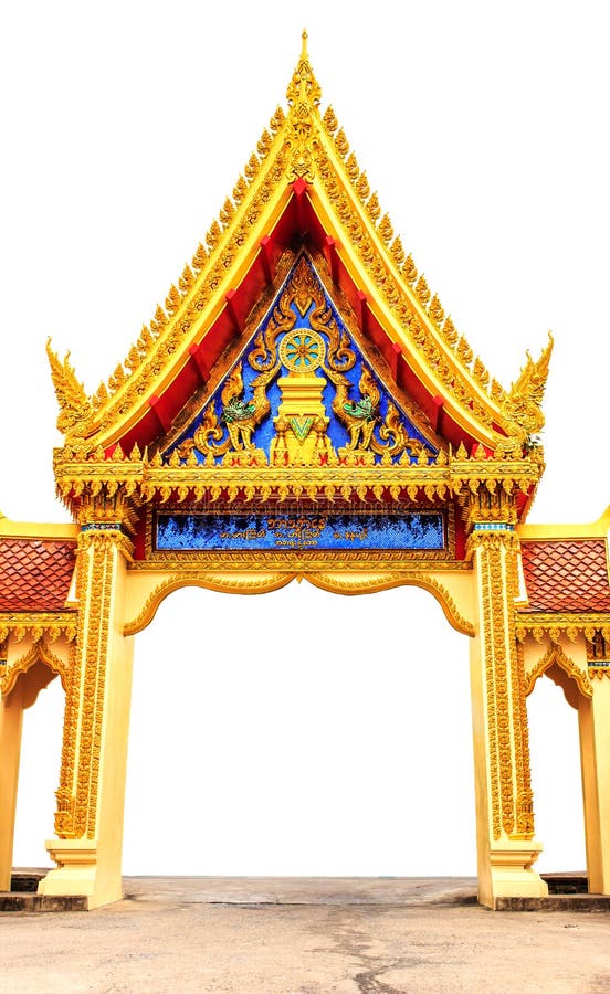 Arch Thai temple stock photo. Image of building, asia - 27436118