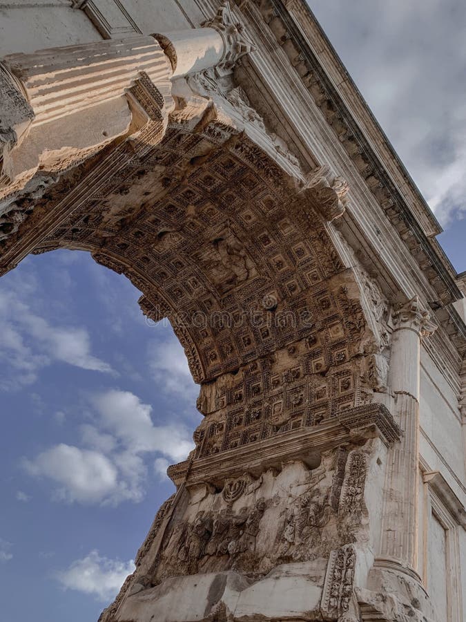 Arch of Titus stock image. Image of ancient, arch, archoftitus - 155231001