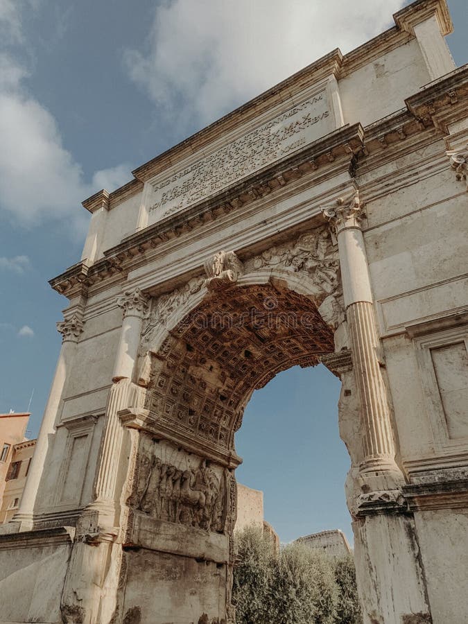 Arch of Titus stock photo. Image of ruin, titus, rome - 155231064