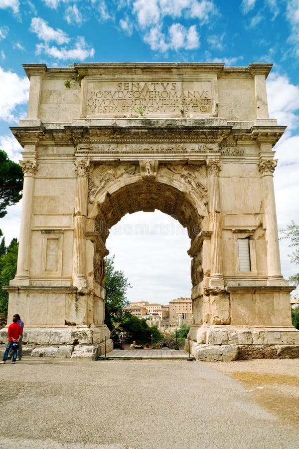 The Arch of Titus, Rome stock image. Image of historical - 27760137