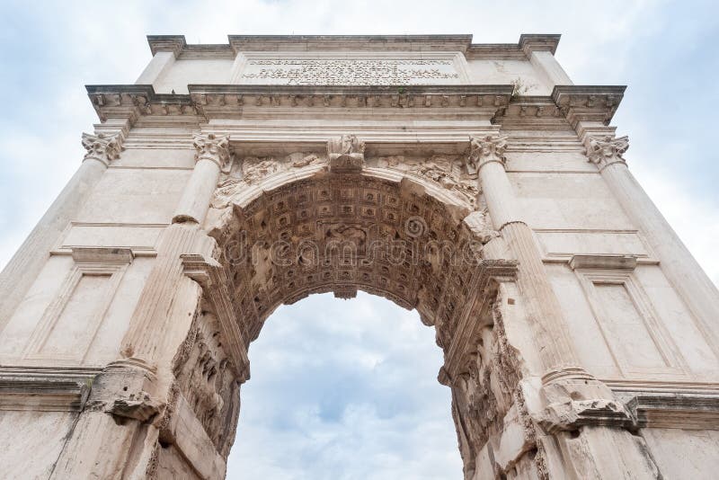 Arch of Titus in Rome editorial image. Image of archeology - 177352985