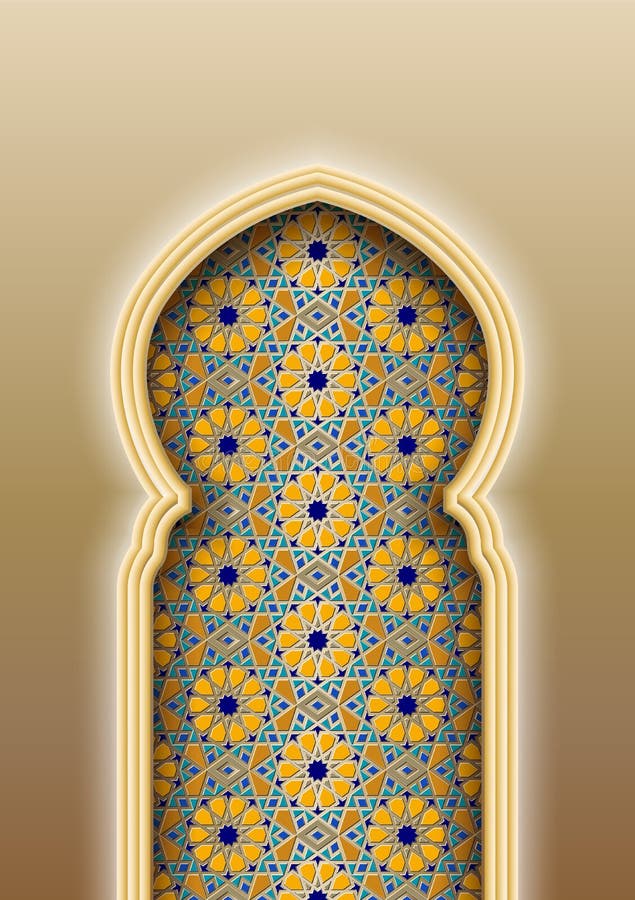 Arch with Traditional Arabic Islamic Pattern Stock Vector ...