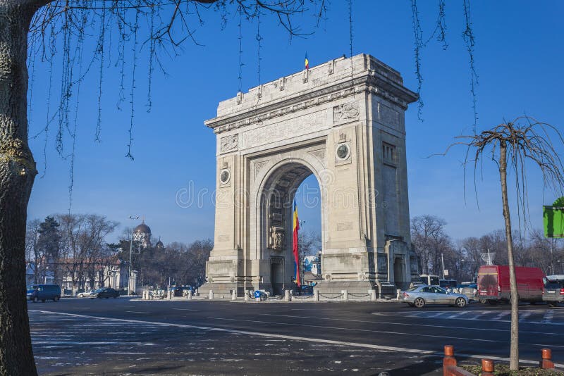Arch of triumph stock image. Image of heavy, famous, architecture ...