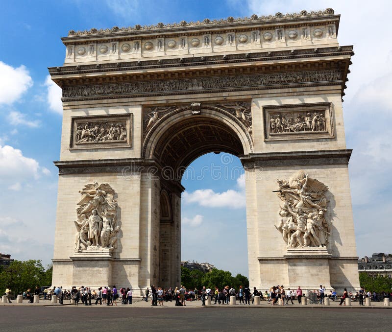 Arch of Triumph, Paris editorial photo. Image of architecture - 35357811