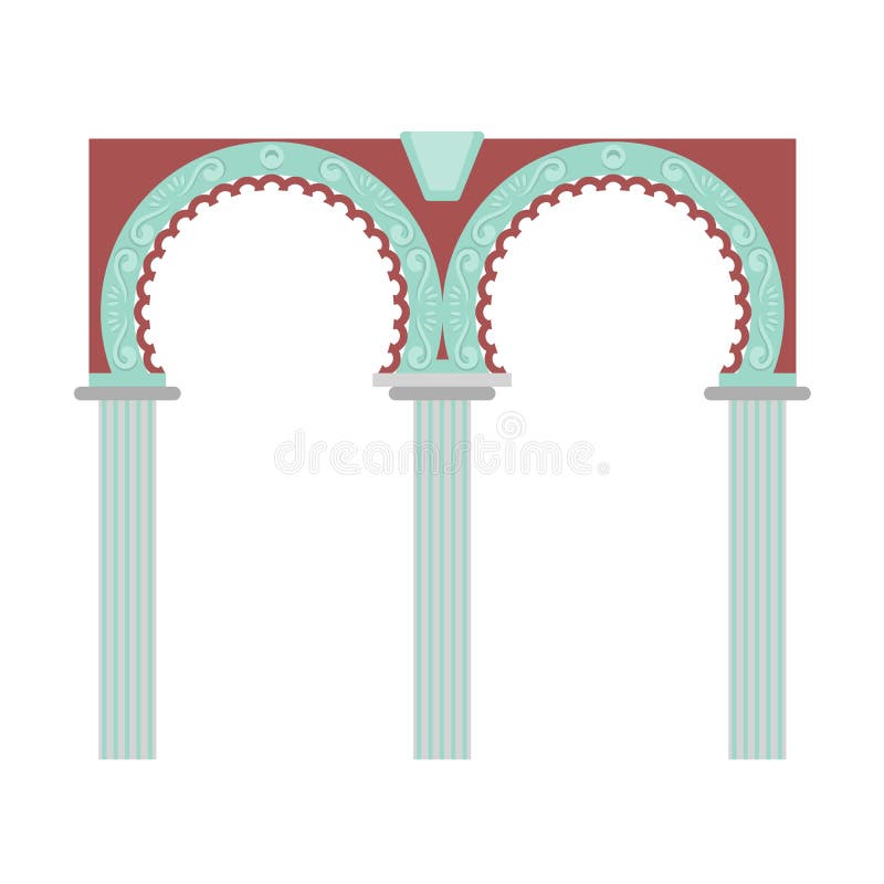Arch Vector Construction Illustration Stock Vector - Illustration of ...