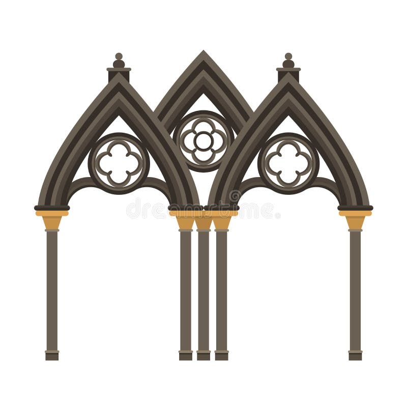 Arch Vector Construction Illustration Stock Vector - Illustration of ...