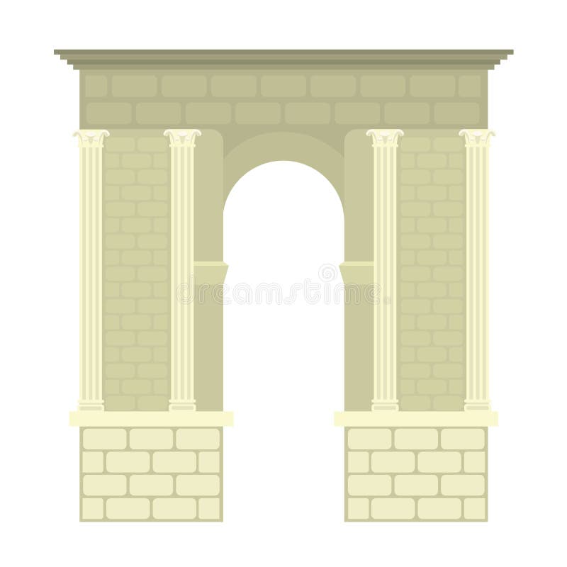 Arch Vector Construction Illustration Stock Vector - Illustration of ...