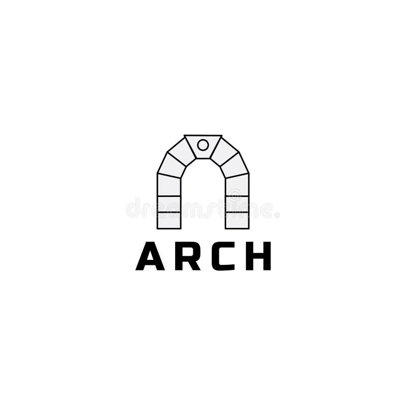 Arch Vector Logo. Arch Icon Stock Vector - Illustration of creative ...