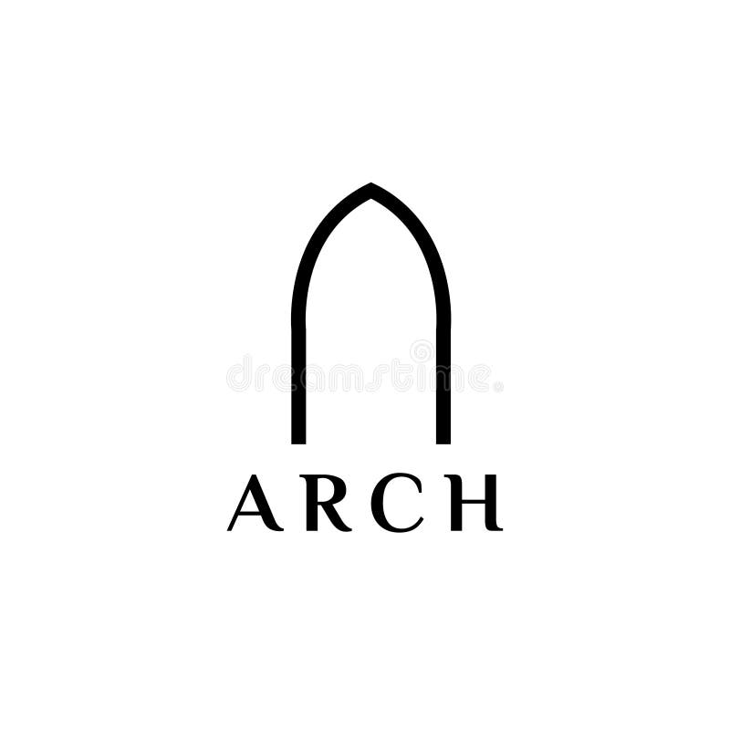 Arch Vector Logo. Arch Icon Stock Vector - Illustration of construction ...