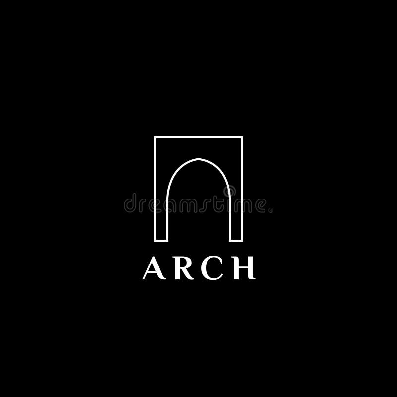 Arch Vector Logo. Arch Icon Stock Vector - Illustration of element ...