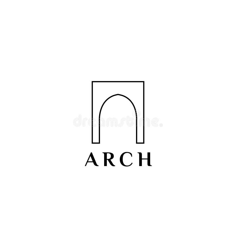 Arch Vector Logo. Arch Icon Stock Vector - Illustration of graphic ...