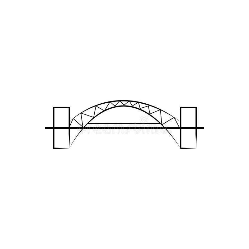 Arch Vector Logo. Arch Icon. Bridge Logo Stock Vector - Illustration of ...