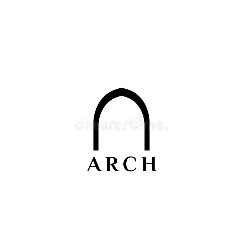 Arch Vector Logo. Arch Icon Stock Vector - Illustration of creative ...