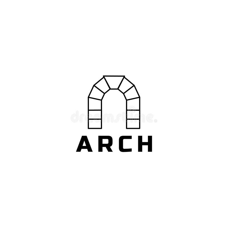 Arch Vector Logo. Arch Icon Stock Vector - Illustration of design, home ...