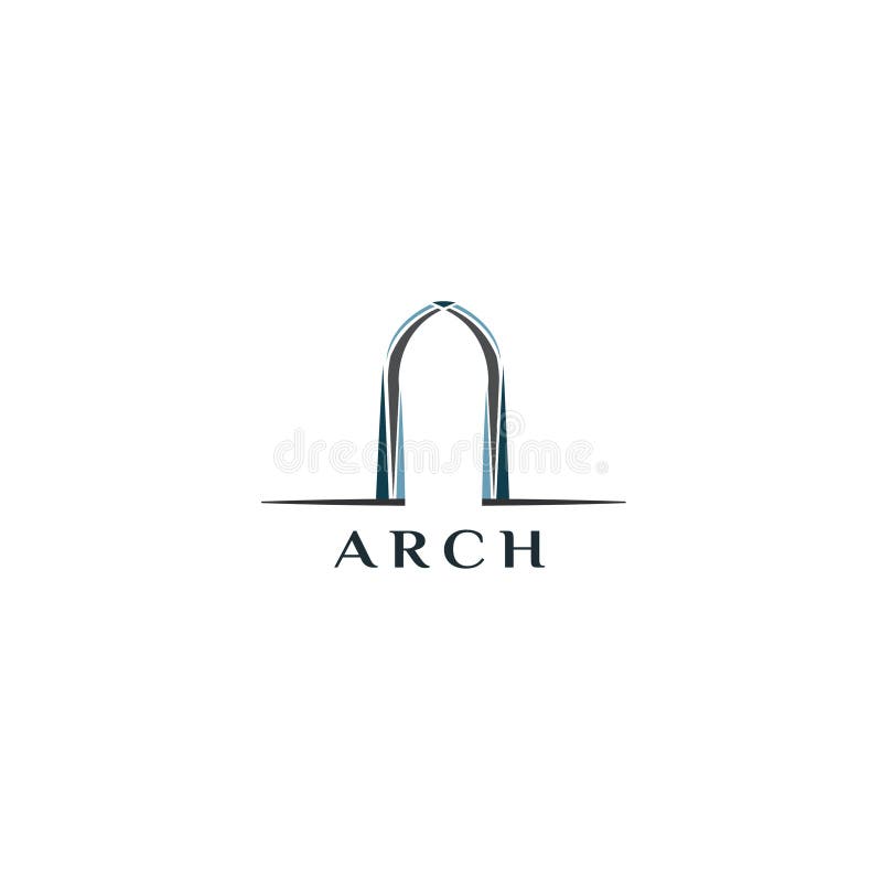 Arch Vector Logo. Arch Icon Stock Vector - Illustration of arch ...