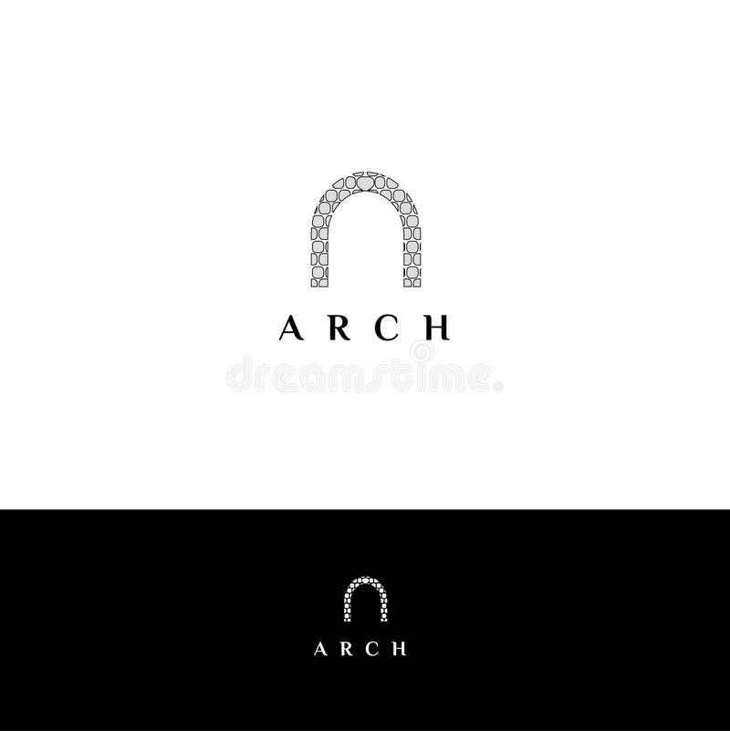 Arch vector logo stock vector. Illustration of estate - 107854662