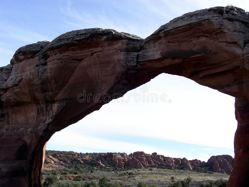 Arch with a View stock photo. Image of wind, geology, salt - 651702