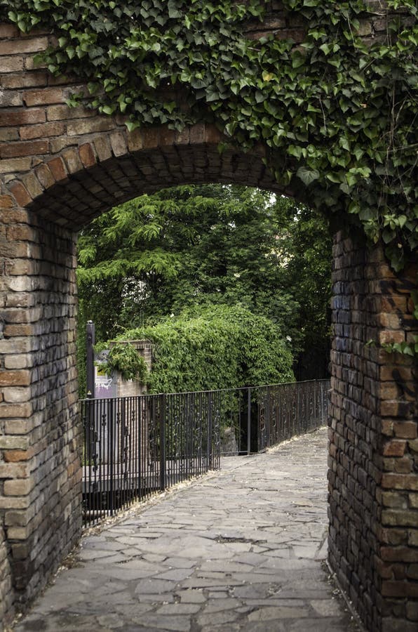 Arch view stock image. Image of town, grass, arch, outdoor - 39959003