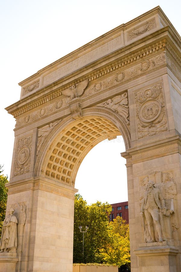 The Arch in Washington Square, New York Stock Image - Image of city ...