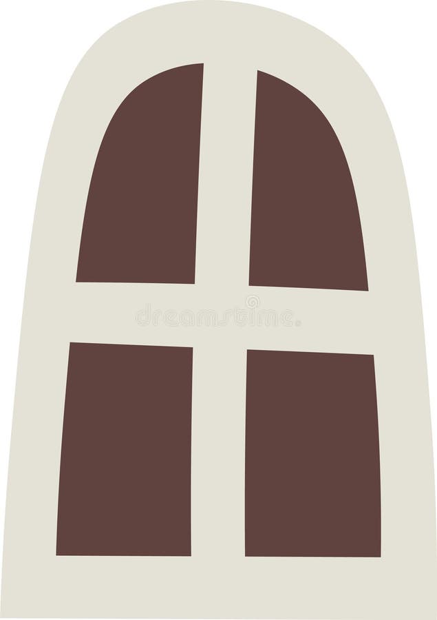 Arch Window Icon stock vector. Illustration of vector - 318460397