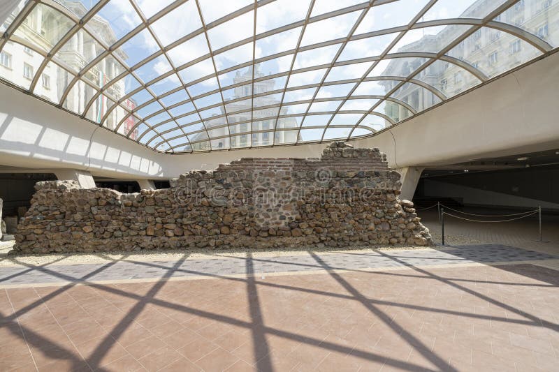 Archaeological Complex of Ancient Serdika in Sofia, Bulgaria Editorial Photography - Image of ...