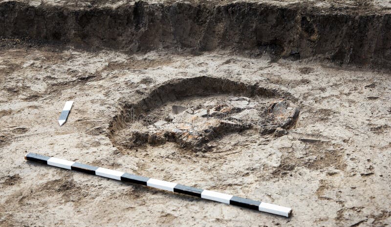 Archaeological Excavations, Archaeologists Work, Dig Up an Ancient Clay ...