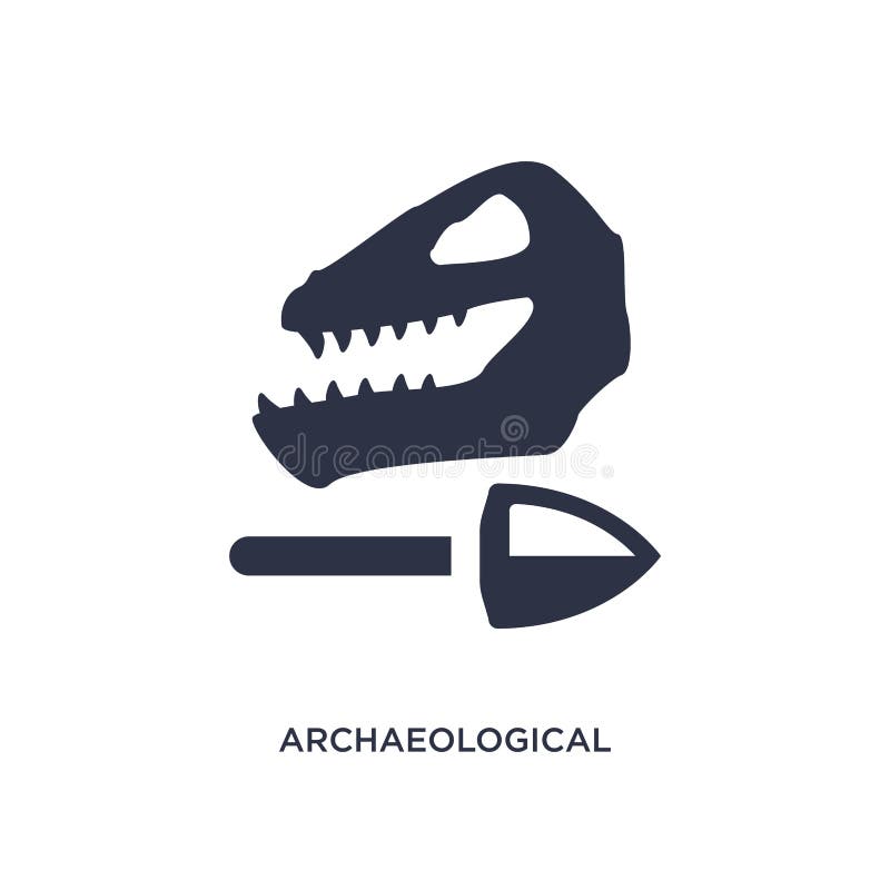 Archaeological Icon on White Background. Simple Element Illustration ...
