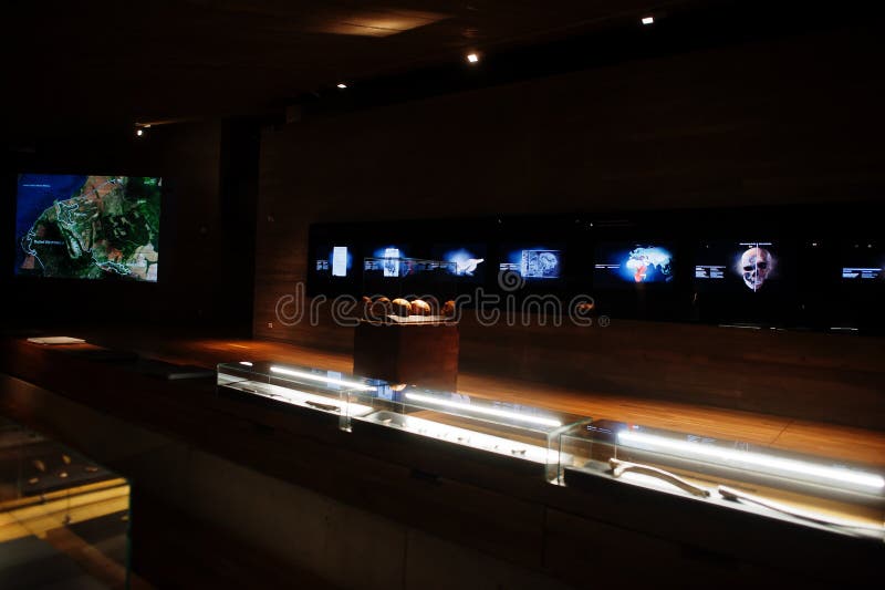 Archaeological Items Put on Display Inside Museum Editorial Stock Image ...