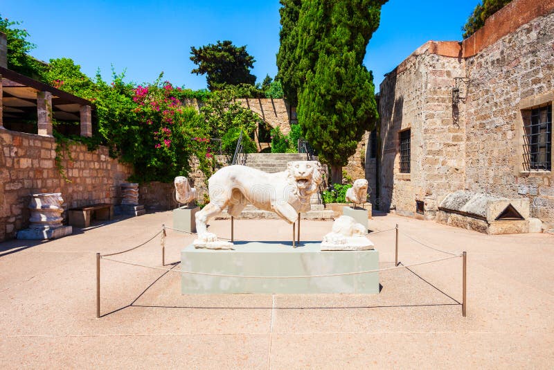 Archaeological Museum of Rhodes, Greece Stock Image - Image of famous ...