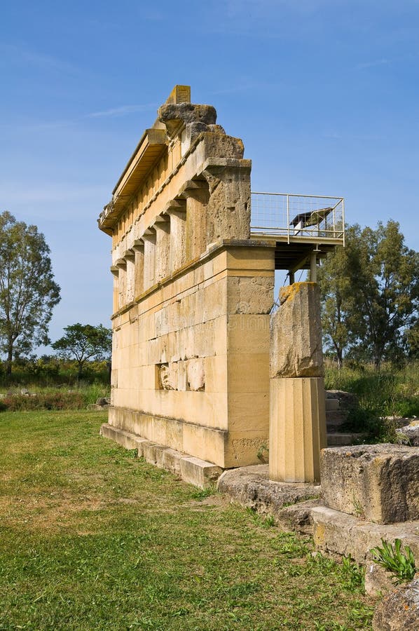 Archaeological Park. Metaponto. Basilicata. Italy. Stock Photo - Image ...