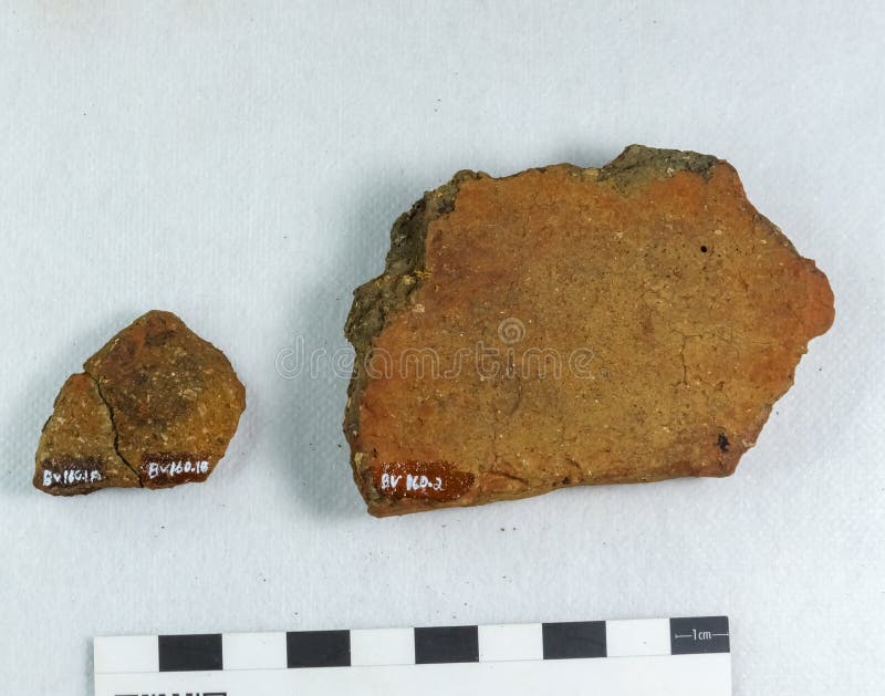 Archaeological Pottery Sherd. Stock Photo - Image of classification ...