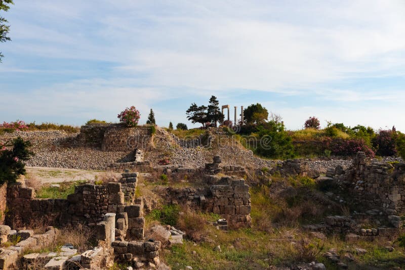 Byblos Ruins in Lebanon stock photo. Image of structures - 177688254