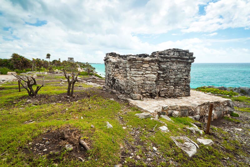 Archaeological Ruins of Tulum Stock Photo - Image of holiday, historic ...