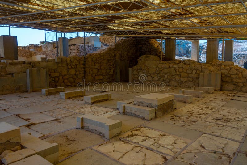 Archaeological Site of Agia Triada at Greek Island Crete Stock Photo ...