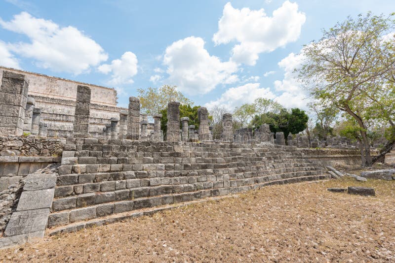 Archaeological Site of the Ancient Mayan Ruins, Chichen Itza, Mexico ...