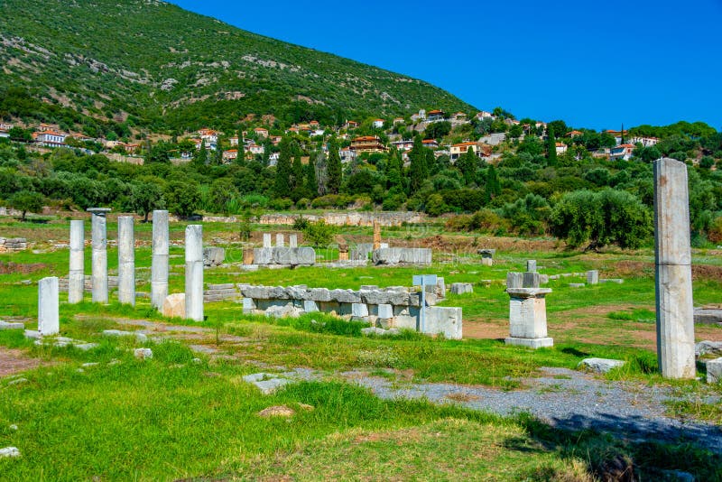 Archaeological Site of Ancient Messini in Greece Stock Image - Image of ...