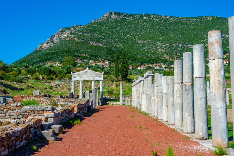 Archaeological Site of Ancient Messini in Greece Stock Photo - Image of ...