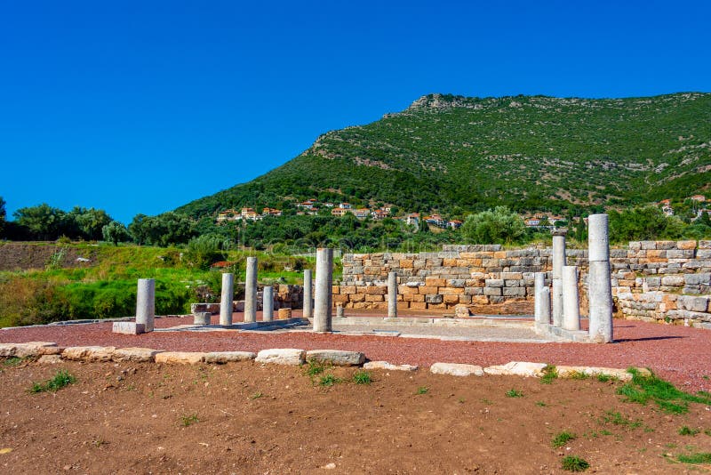 Archaeological Site of Ancient Messini in Greece Stock Image - Image of ...