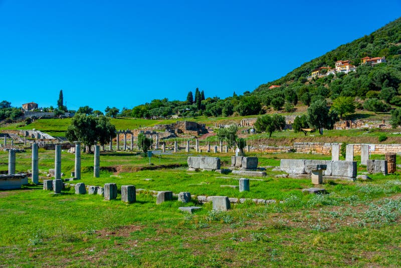 Archaeological Site of Ancient Messini in Greece Stock Image - Image of ...