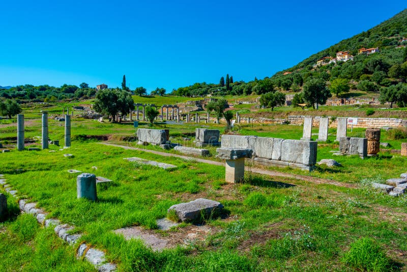 Archaeological Site of Ancient Messini in Greece Stock Image - Image of ...