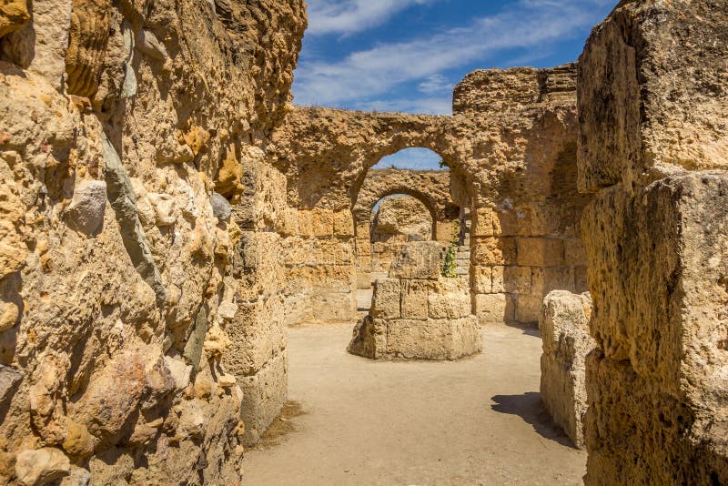 Archaeological Site of Carthage Stock Image - Image of culture, famous ...