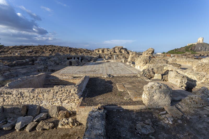 Archaeological Site of Nora, Italy Stock Photo - Image of italian ...