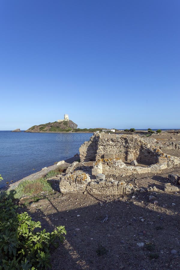 Archaeological Site of Nora, Italy Stock Photo - Image of excavation ...