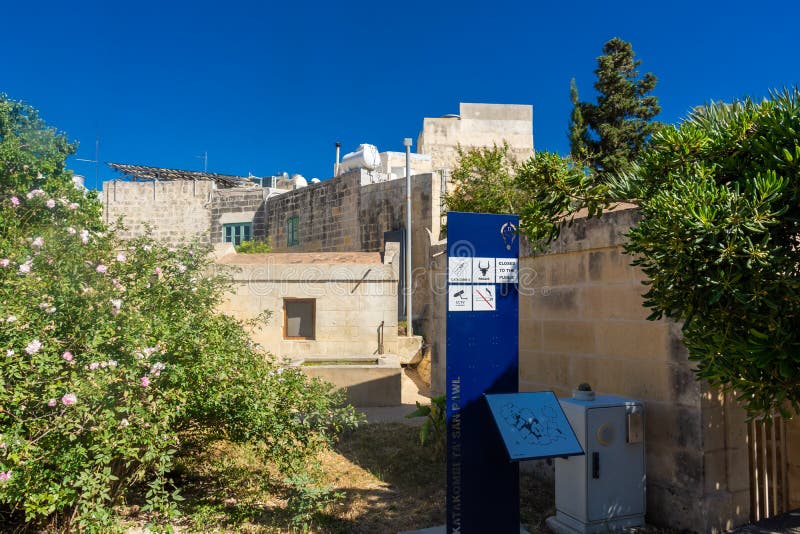 Archaeological Site of the Roman Catacombs of Rabat, Malta Stock Photo ...