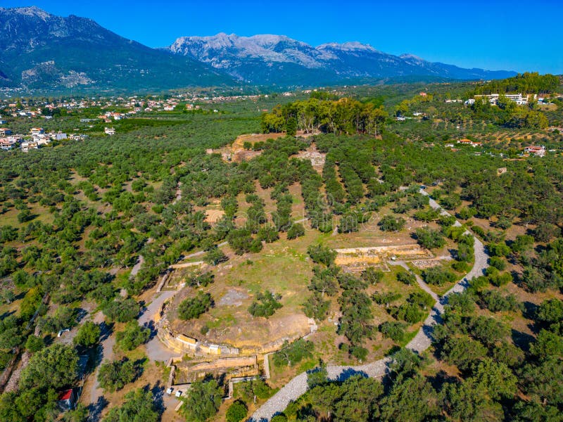 Archaeological Site of Sparta at Greece Stock Photo - Image of ...