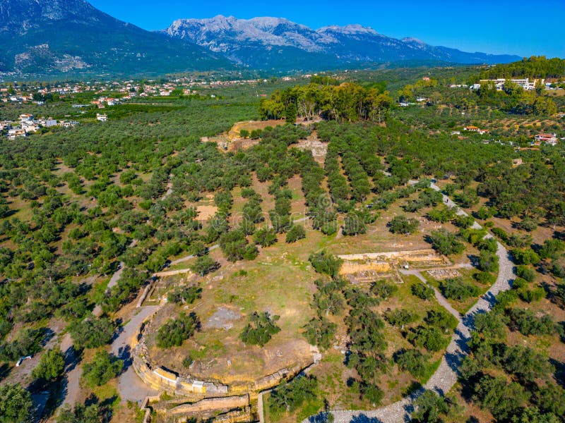 Archaeological Site of Sparta at Greece Stock Photo - Image of ...