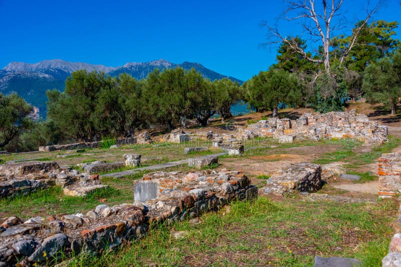 Archaeological Site of Sparta at Greece Stock Photo - Image of ...