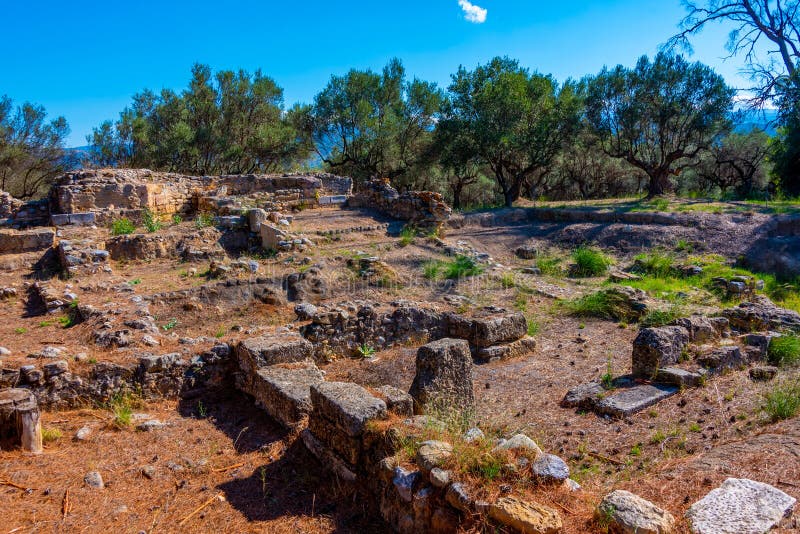 Archaeological Site of Sparta at Greece Stock Image - Image of ...
