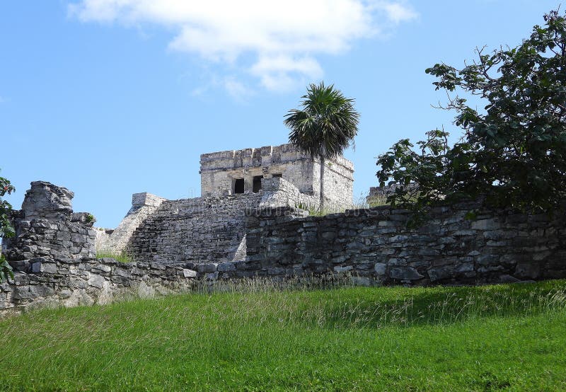Archaeological Zone of Tulum, Quintana Roo, Mexico Stock Image - Image ...