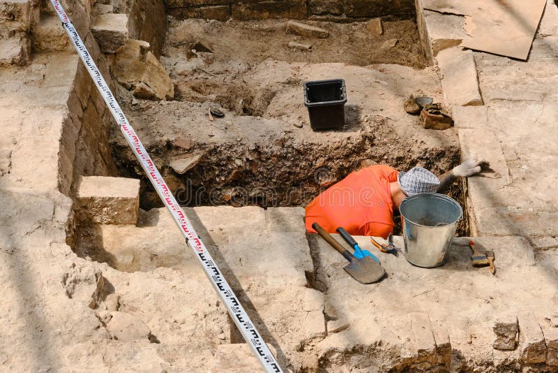 Excavating Ancient Greece stock photo. Image of construction - 3047532